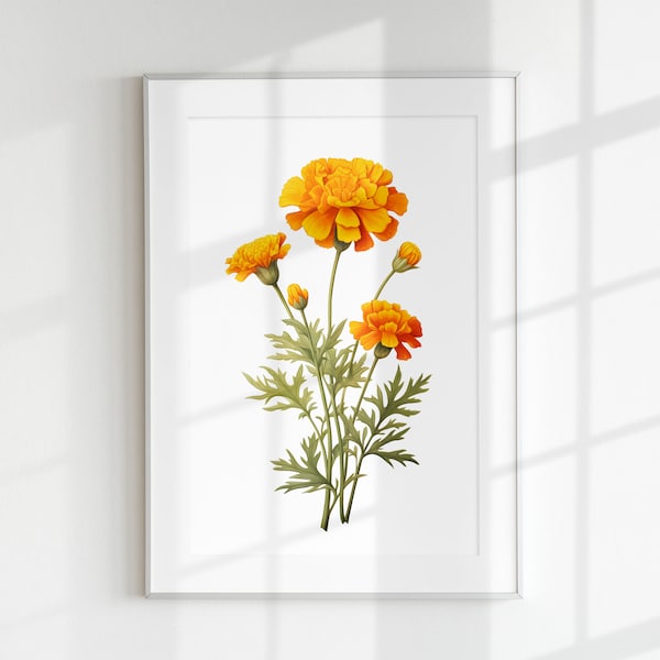 Marigold Print - Etsy
