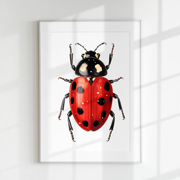 Ladybug Print - Etsy