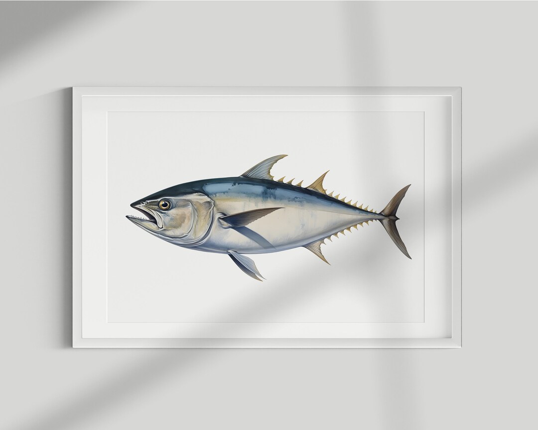 Tuna Print, Fish Print, Tuna, Wall Art, Wall Print, Fish Poster, Fish ...