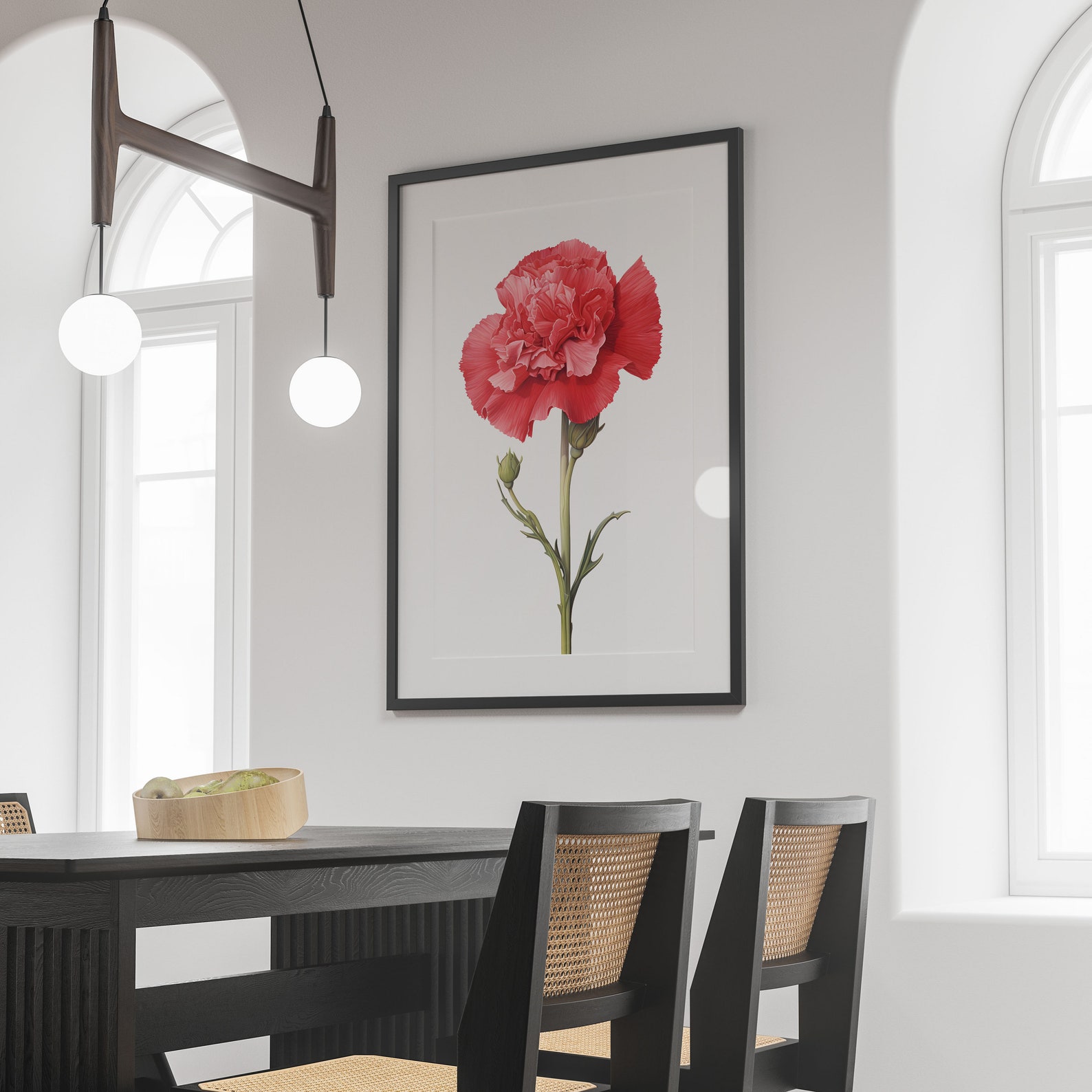 Carnation Print, Floral Print, Flower Print, Botanical Print, Carnation ...