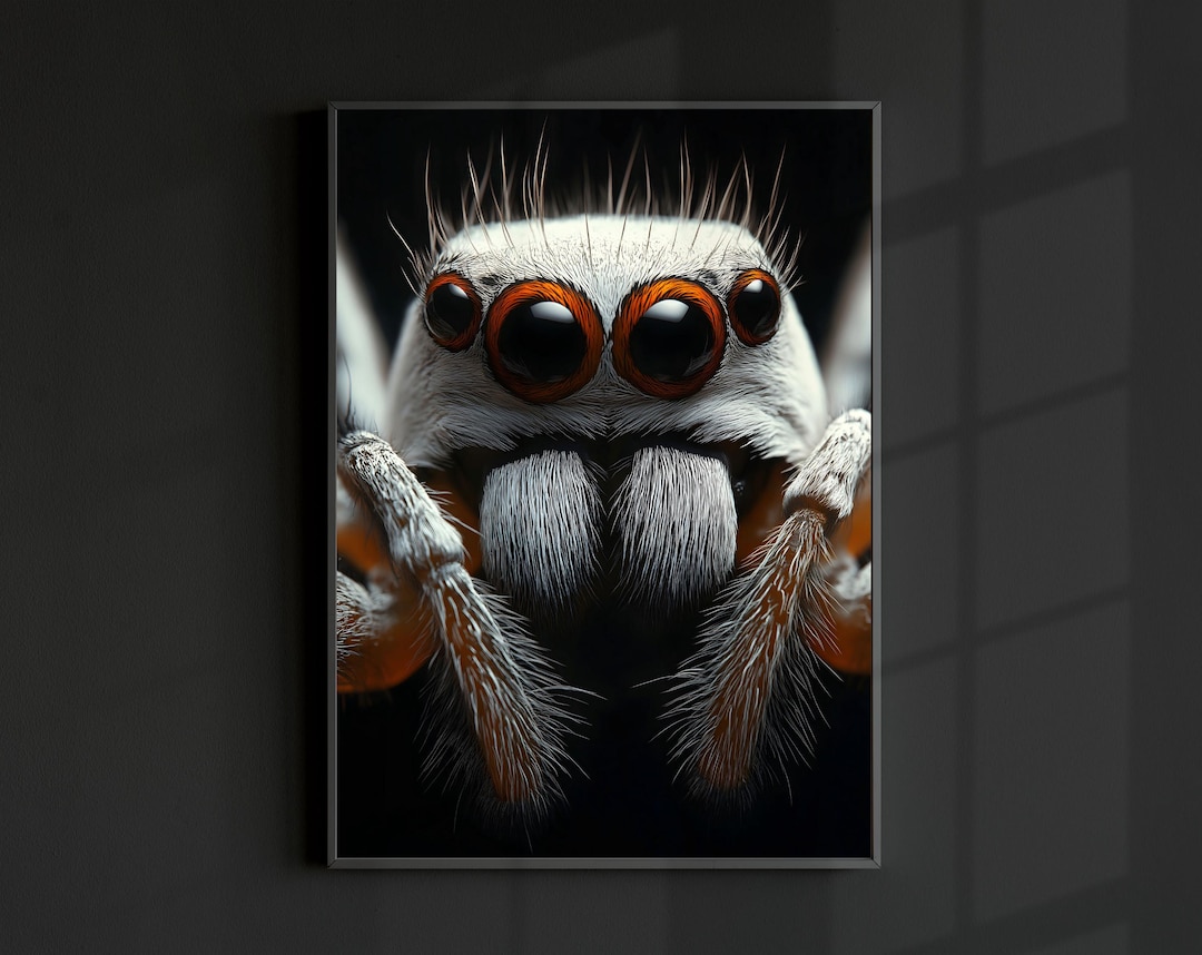 Spider Photo Poster Insect Bug Printable Wall Art Minimal Modern Home ...