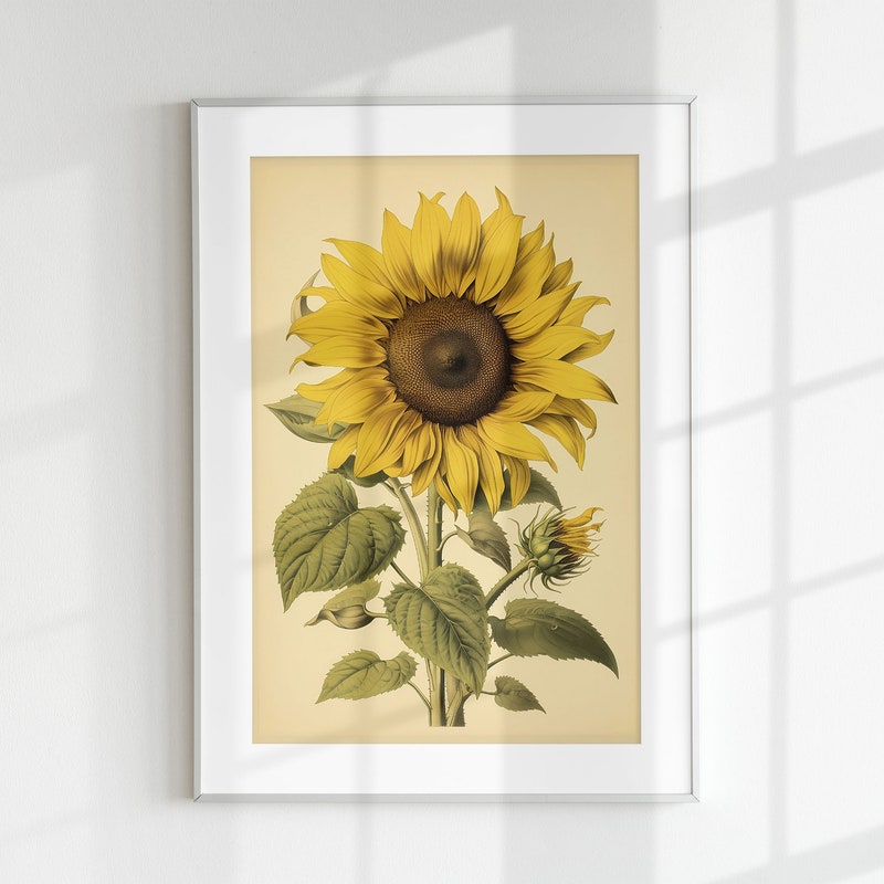 Sunflower Print - Etsy