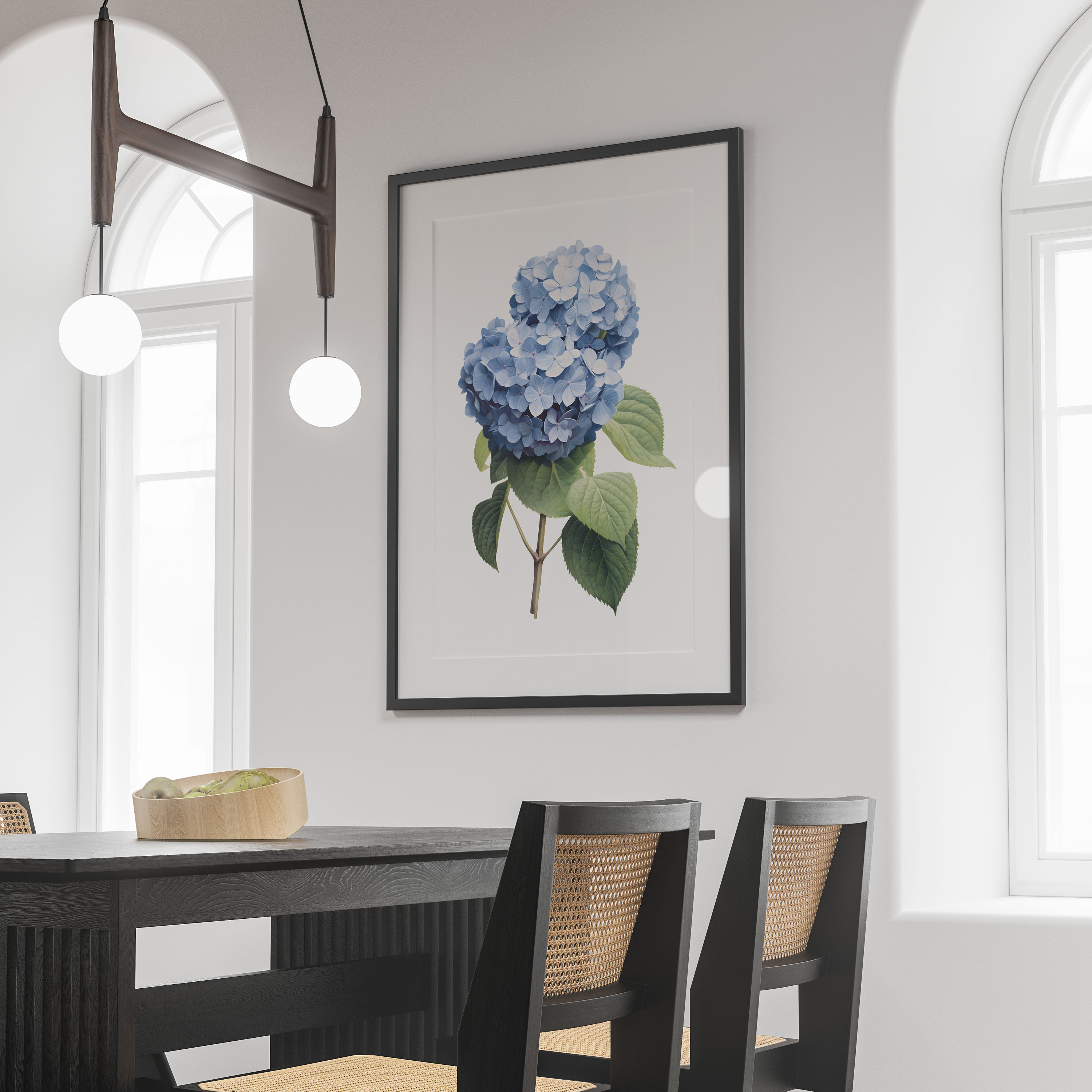 Hydrangea Print, Floral Print, Flower Print, Botanical Flower ...