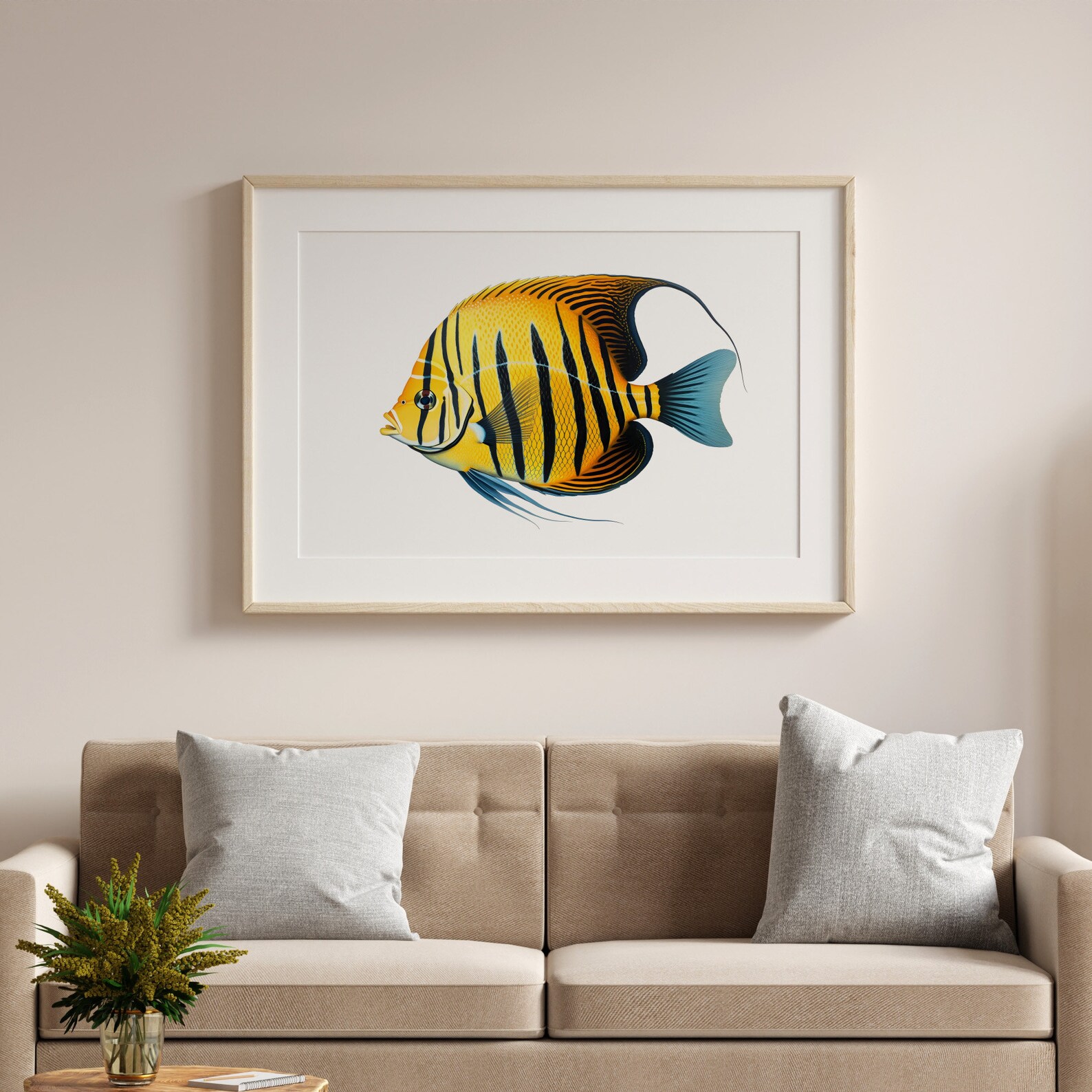 Angelfish Print, Fish Print, Angelfish, Wall Art, Wall Print, Fish ...