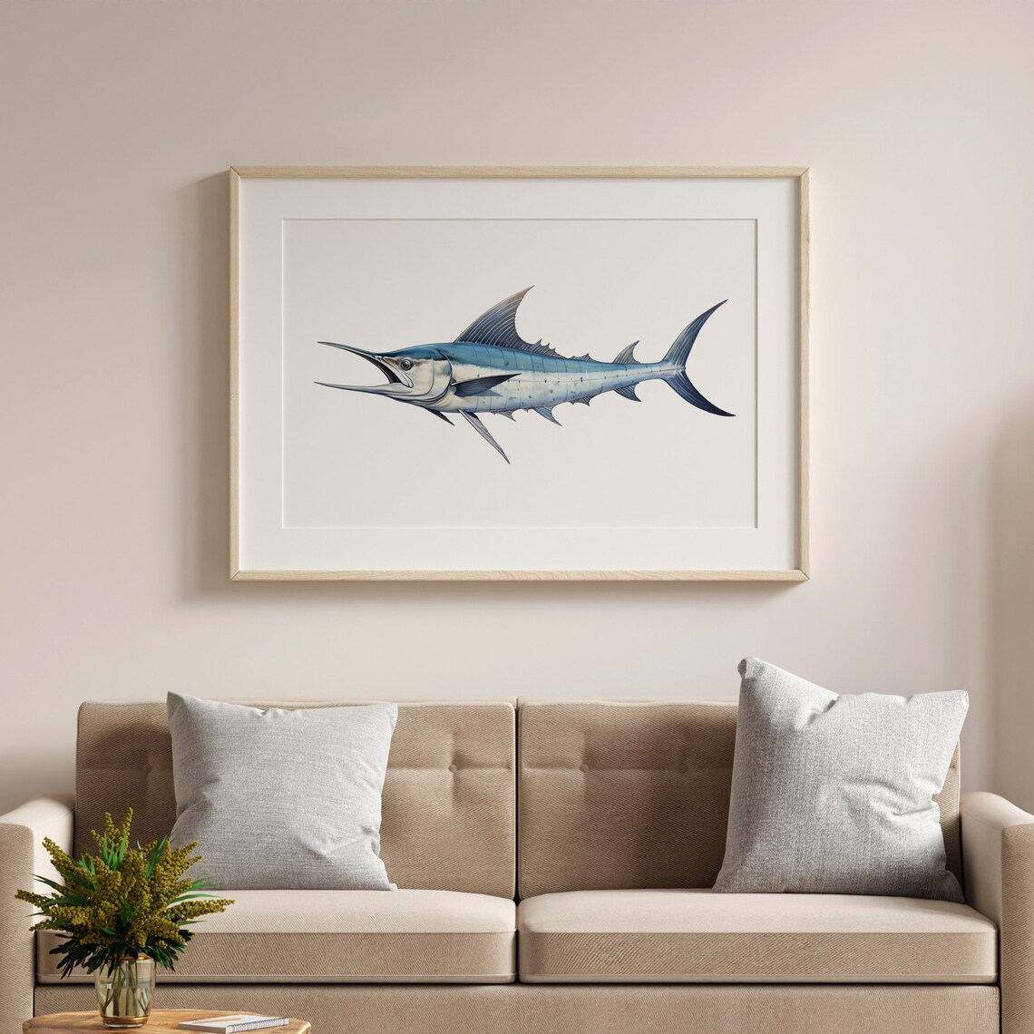 Swordfish Print, Fish Print, Swordfish, Wall Art, Wall Print, Fish ...