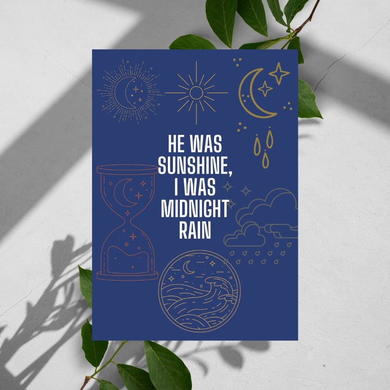 Taylor Swift MIDNIGHTS Album Bundle of 10 Prints Printable Posters ...