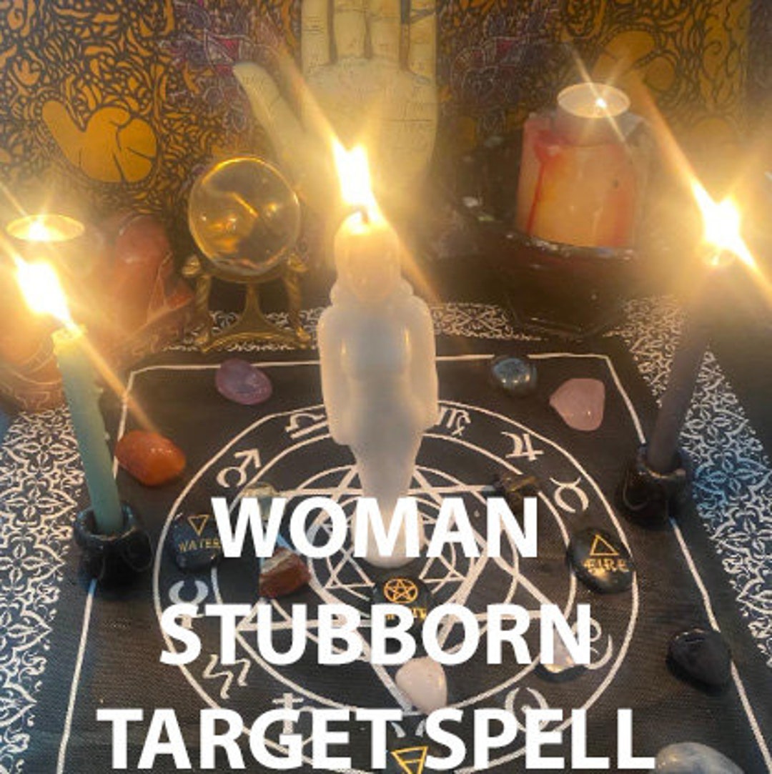 5x Cast FEMALE STUBBORN TARGET Spell Help Magick Align Mystical_witch ...
