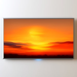 Frame TV Art Beach Sunset, Samsung Frame TV Art, Coastal Landscape ...
