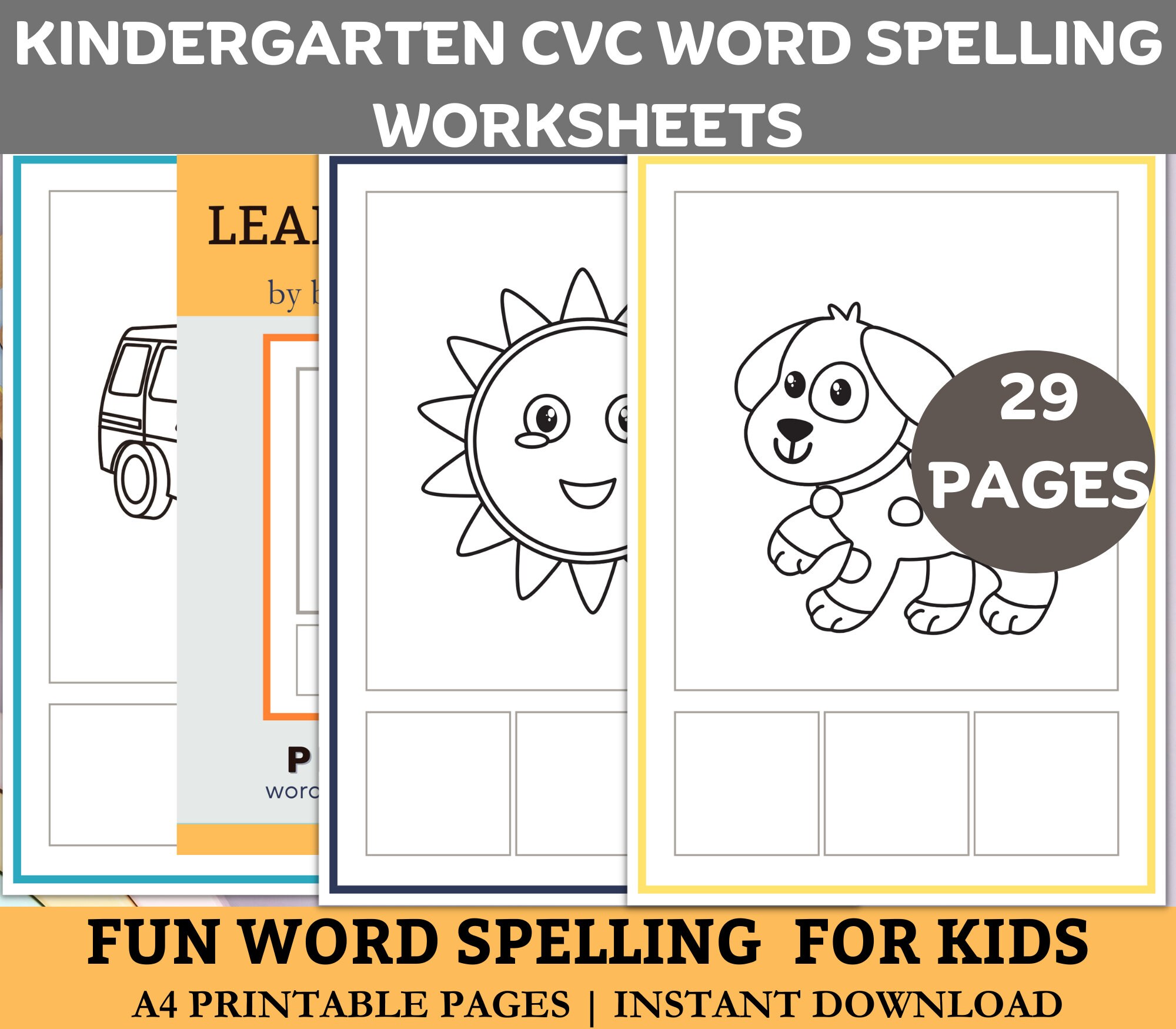 Spelling Worksheets For Kindergarten