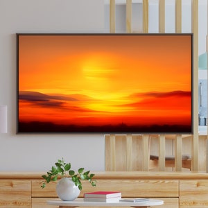 Frame TV Art Beach Sunset, Samsung Frame TV Art, Coastal Landscape ...