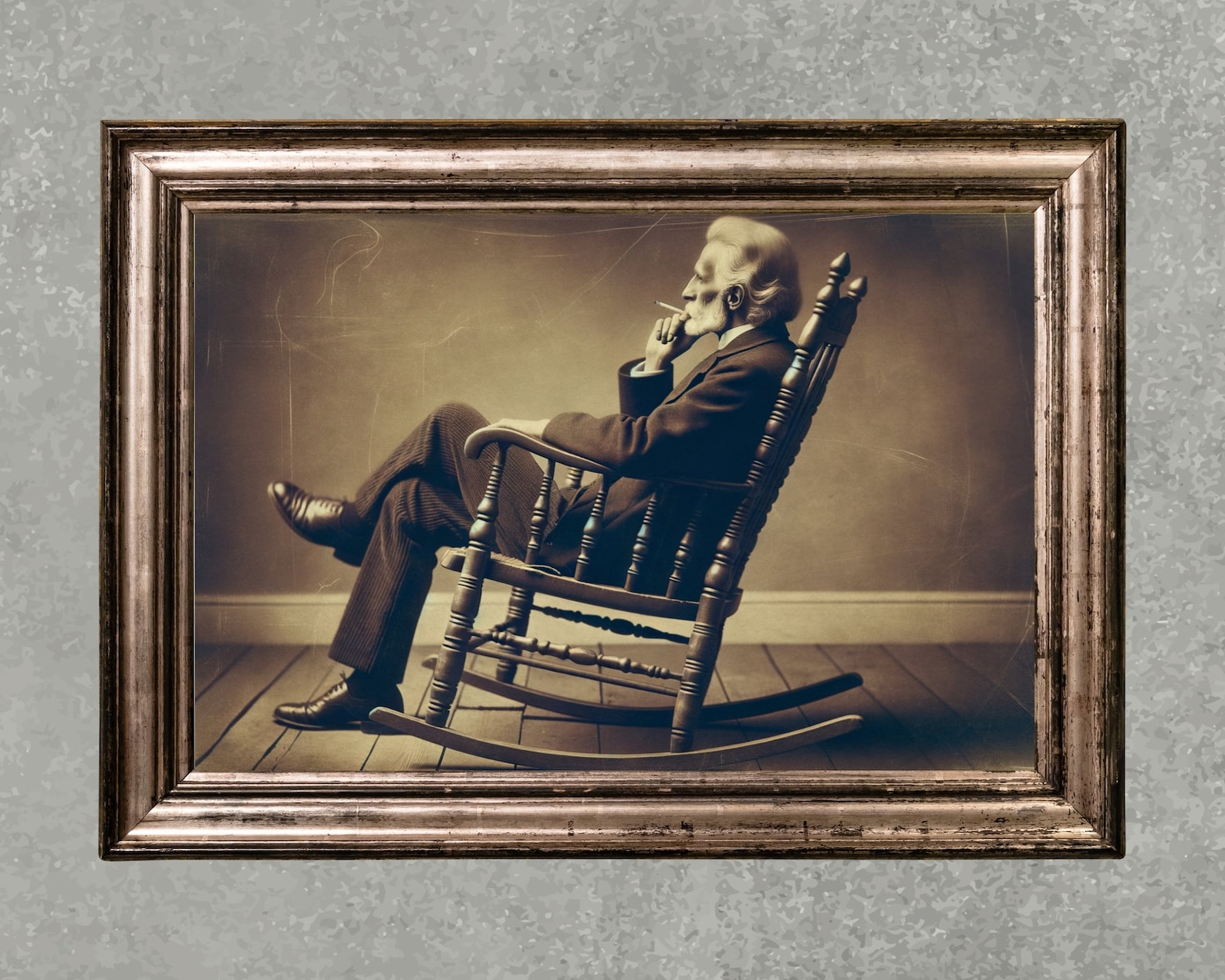 Deep Thought Printable Wall Art, Antique Rocking Chairs Abstract ...
