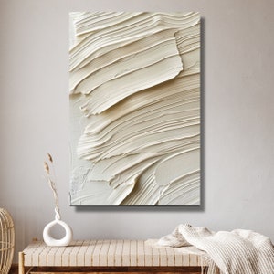 Japandi Wall Art Print, Neutral Minimalist Textured Paper Abstract Japanese Artwork, Wabi Sabi ...