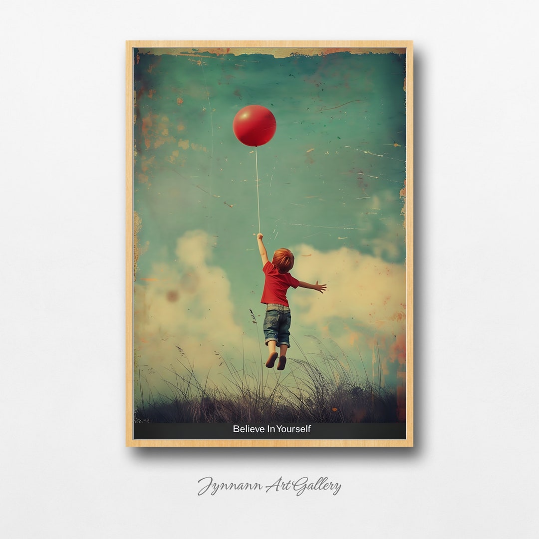 Believe in Yourself, Inspirational Motivational Print, Positive ...