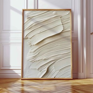 Japandi Wall Art Print, Neutral Minimalist Textured Paper Abstract Japanese Artwork, Wabi Sabi ...