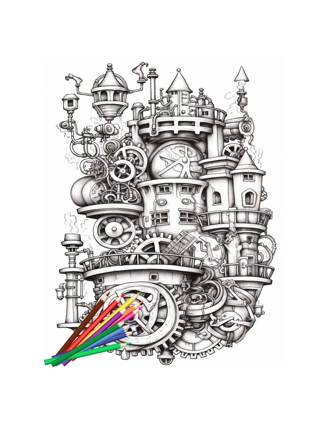 10 Pack of Cool Adult Coloring Pages, Instant Download - Etsy