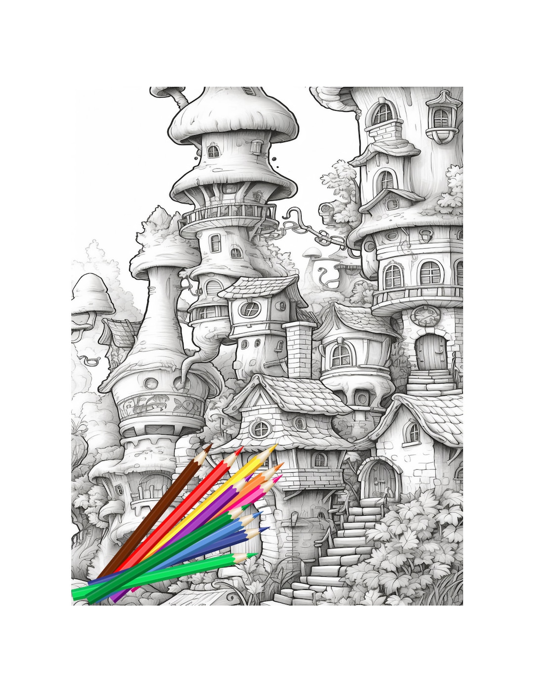 10 Pack of Cool Adult Coloring Pages, Instant Download - Etsy
