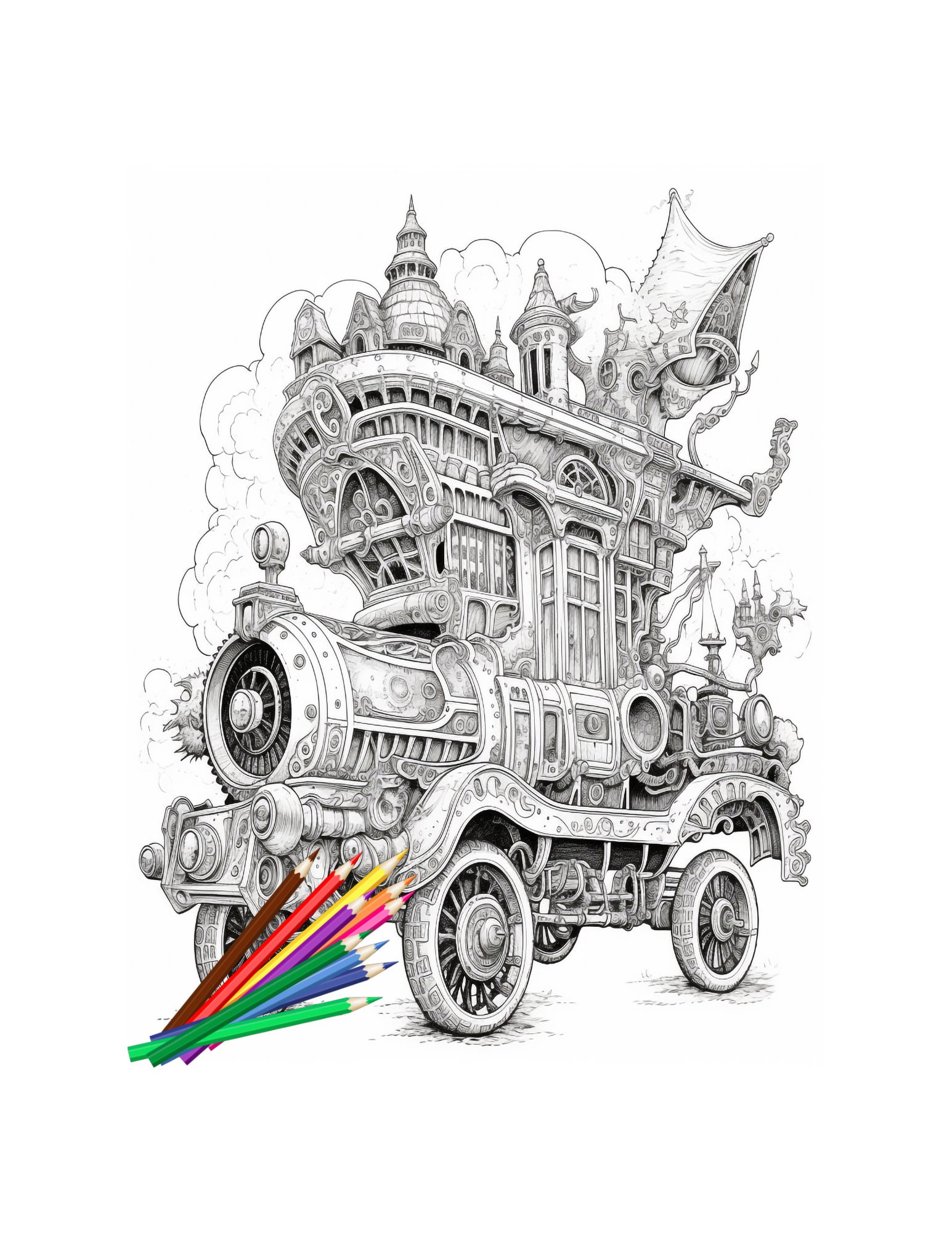 10 Pack of Cool Adult Coloring Pages, Instant Download - Etsy