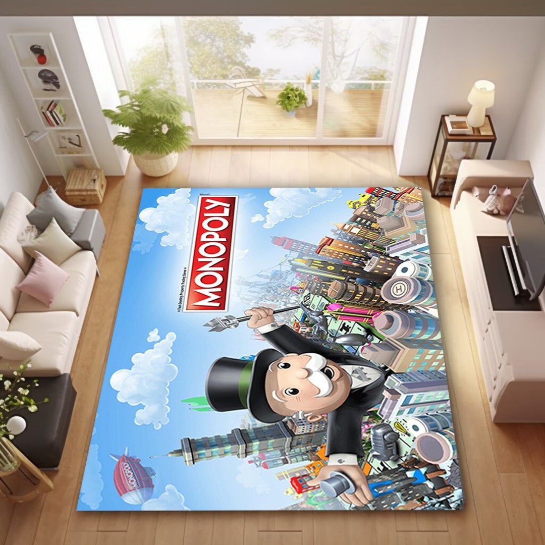 Monopoly Rug, Game Rug, Board Game Rug, Gaming Rug, Game Cards Rugs ...