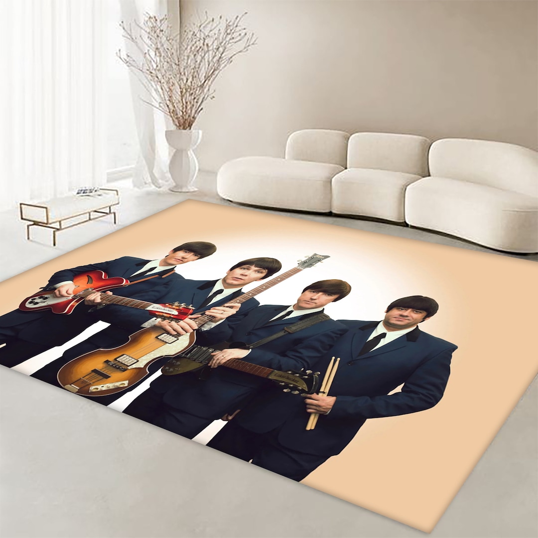 The Beatles Rug, the Beatles, the Beatles Members, Themed Rug, Modern ...