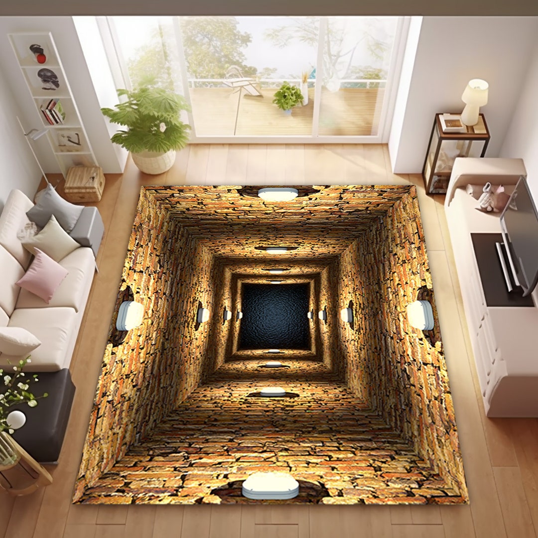 Vortex Rug, 3D Vortex Rug, Illusion Rug, Livingroom Rug, Office Rug ...