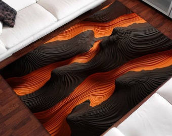 Lava Rug, Hot Lava Rug, Lava Pattern Rug, Lava Design Rug, Lava Look ...