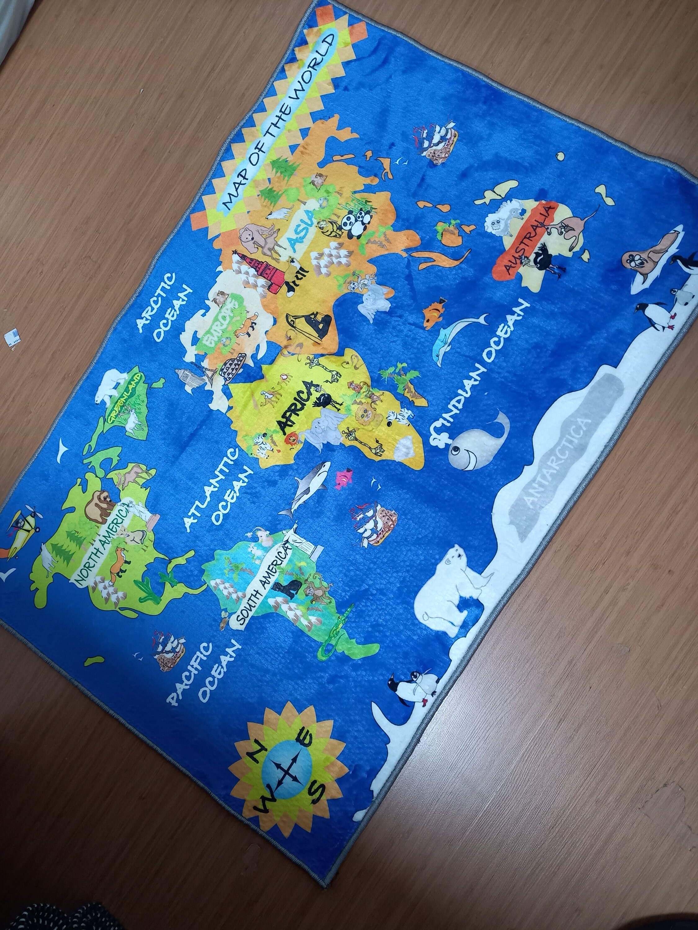 World Map Rug, Kids Map of the World , World Map Rug, Boys Bedroom Rug ...