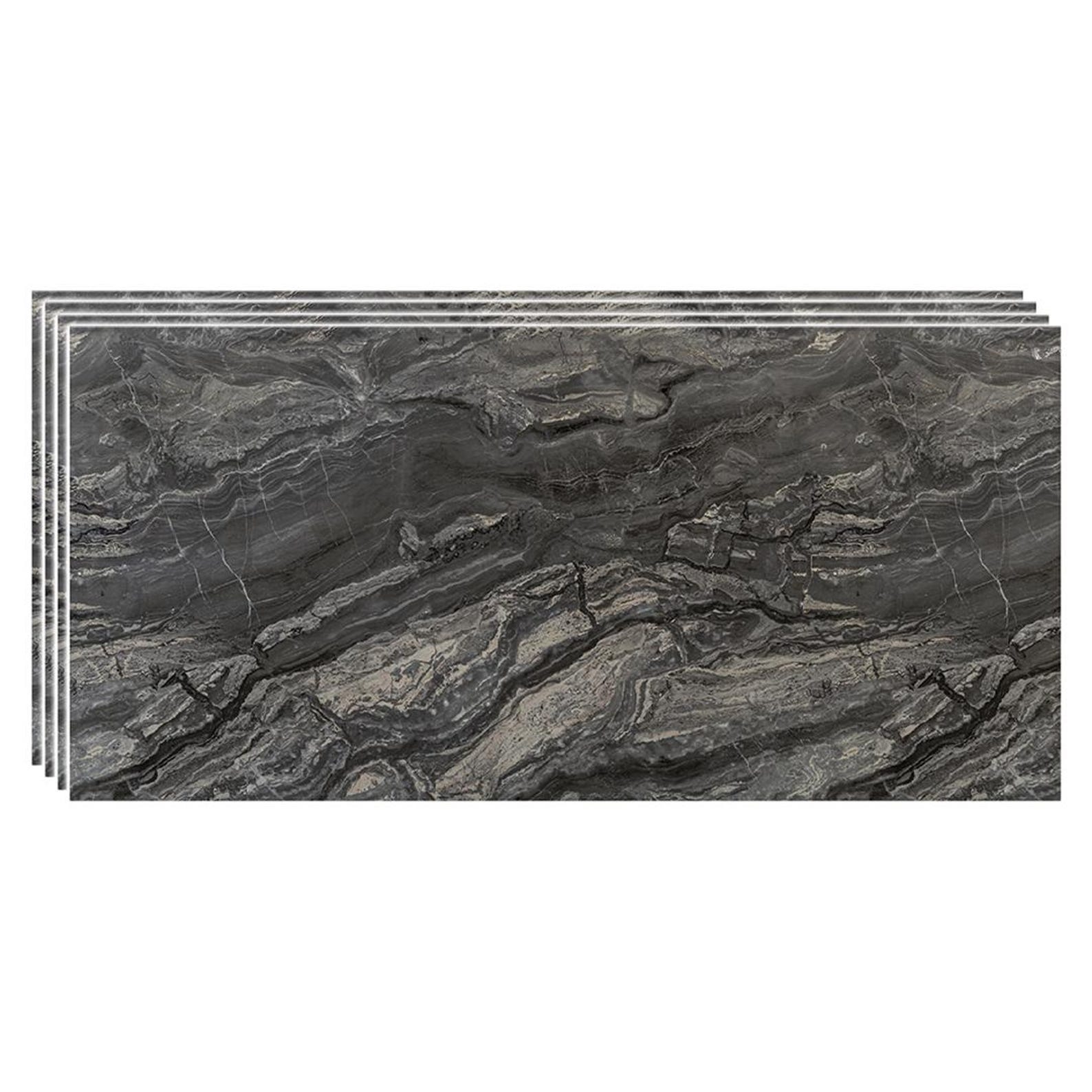 Marble Look Wall Panels, Midnight Vein, PVC, 24"x48" (4 Panel) - Etsy