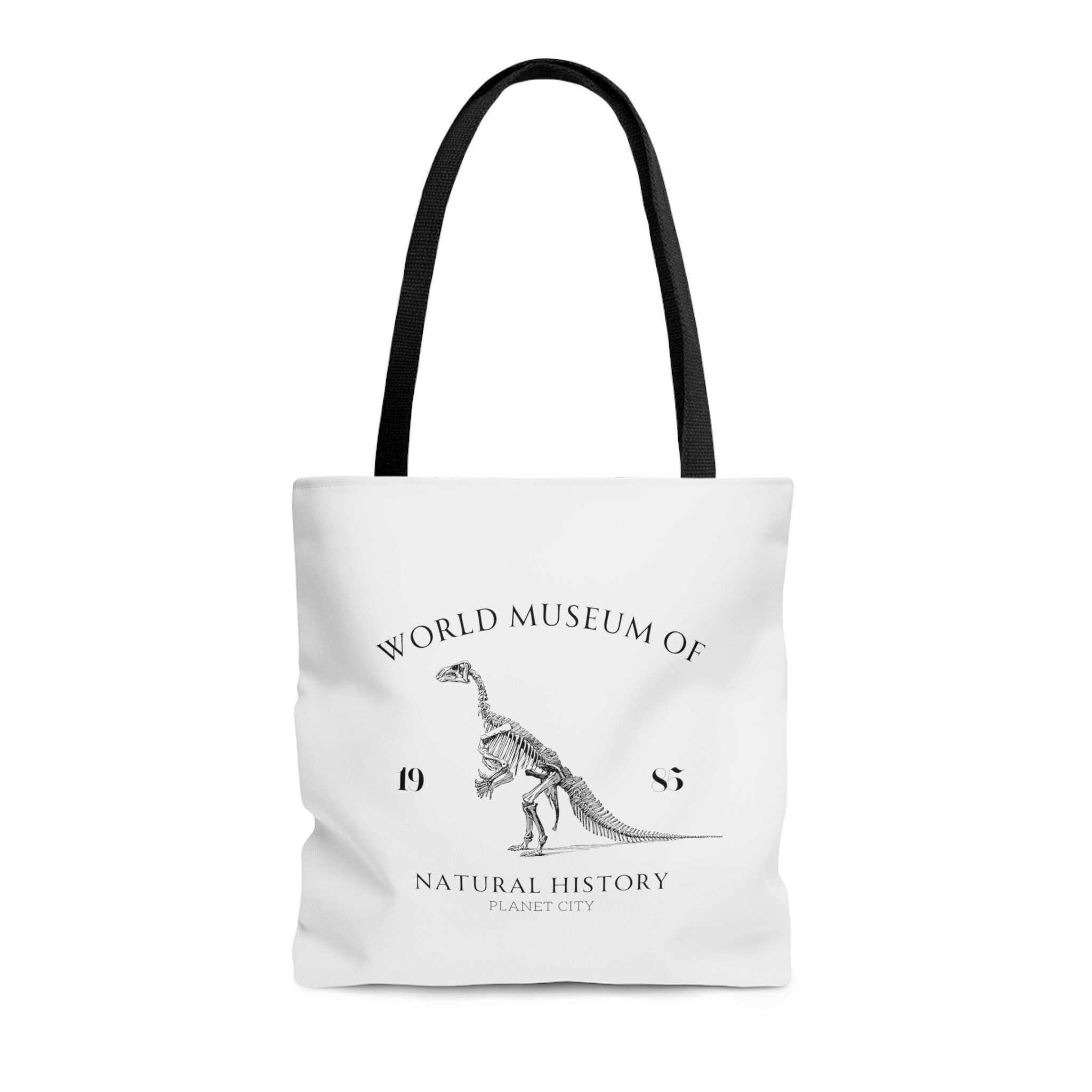 Dinosaur Skeleton Tote Bag AOP Shoulder Bag Polyester World Museum Bag ...