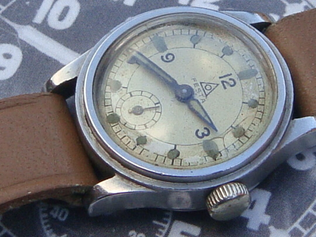 Festa German WW2 DH KM Military Issue Wrist Watch in Original Condition ...