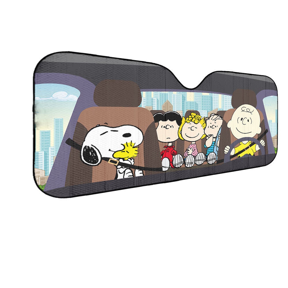 Snoopy Car Auto Sun Shade Windshield Funny Gift sold by Louse San Hill ...