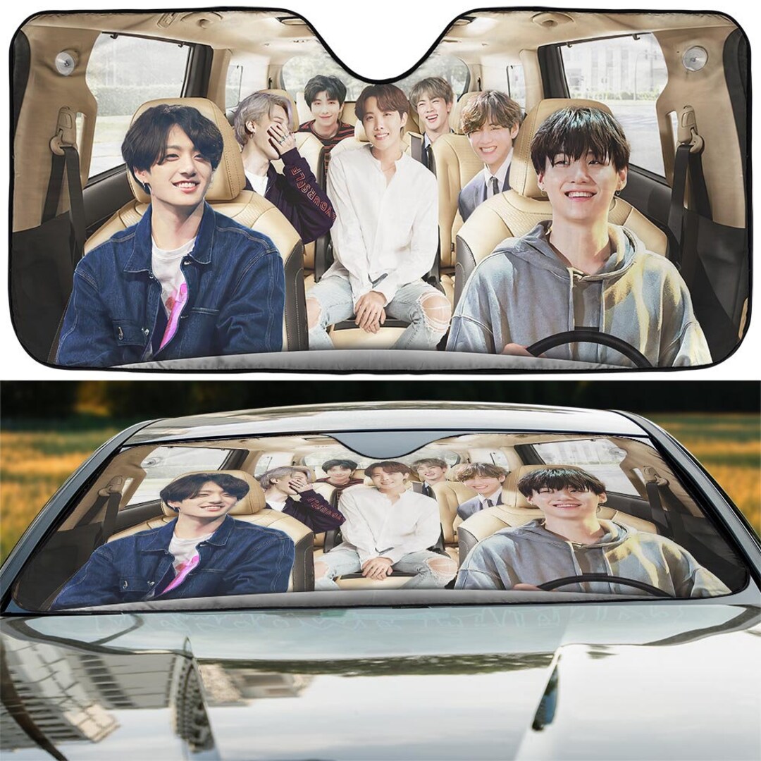 BTS Kpop Car Sun Shade Jin Suga J Hope RM Jimin V Jungkook - Etsy