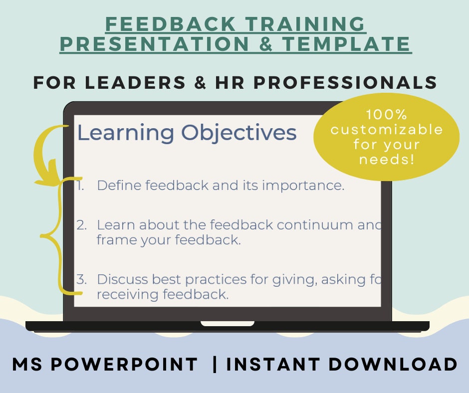 Feedback Training Presentation & Template Professional Development HR ...
