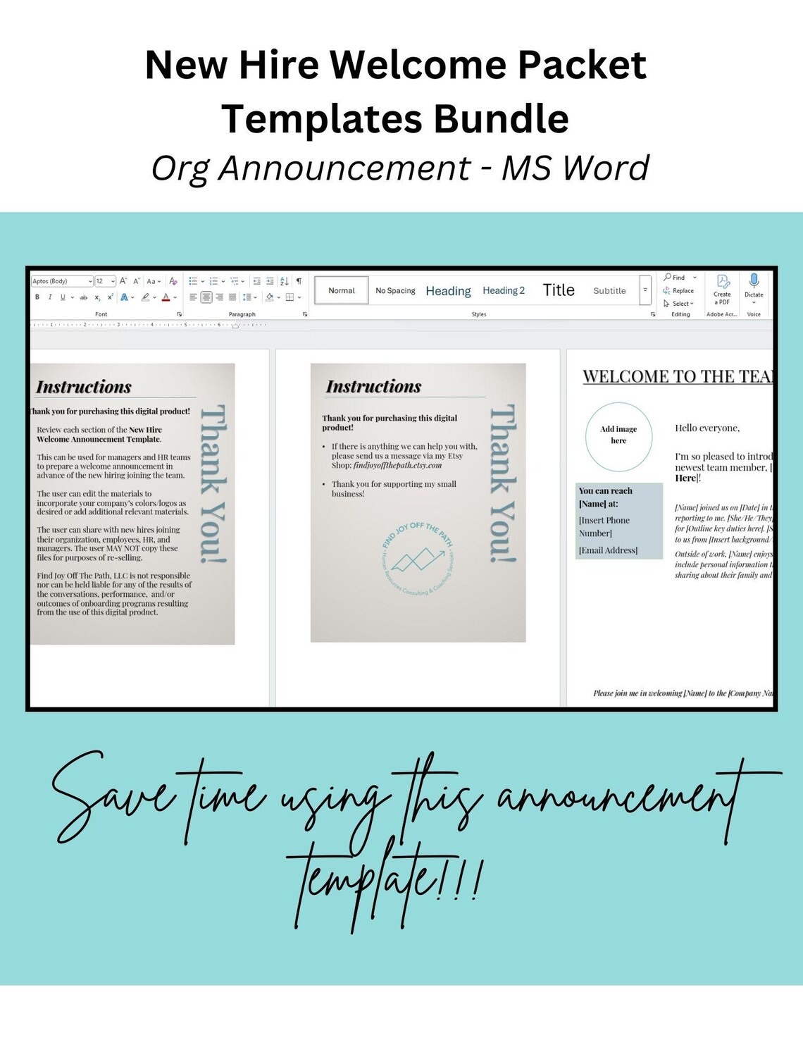 New Hire Welcome Packet Bundle | Onboarding | New Employee Social Media ...