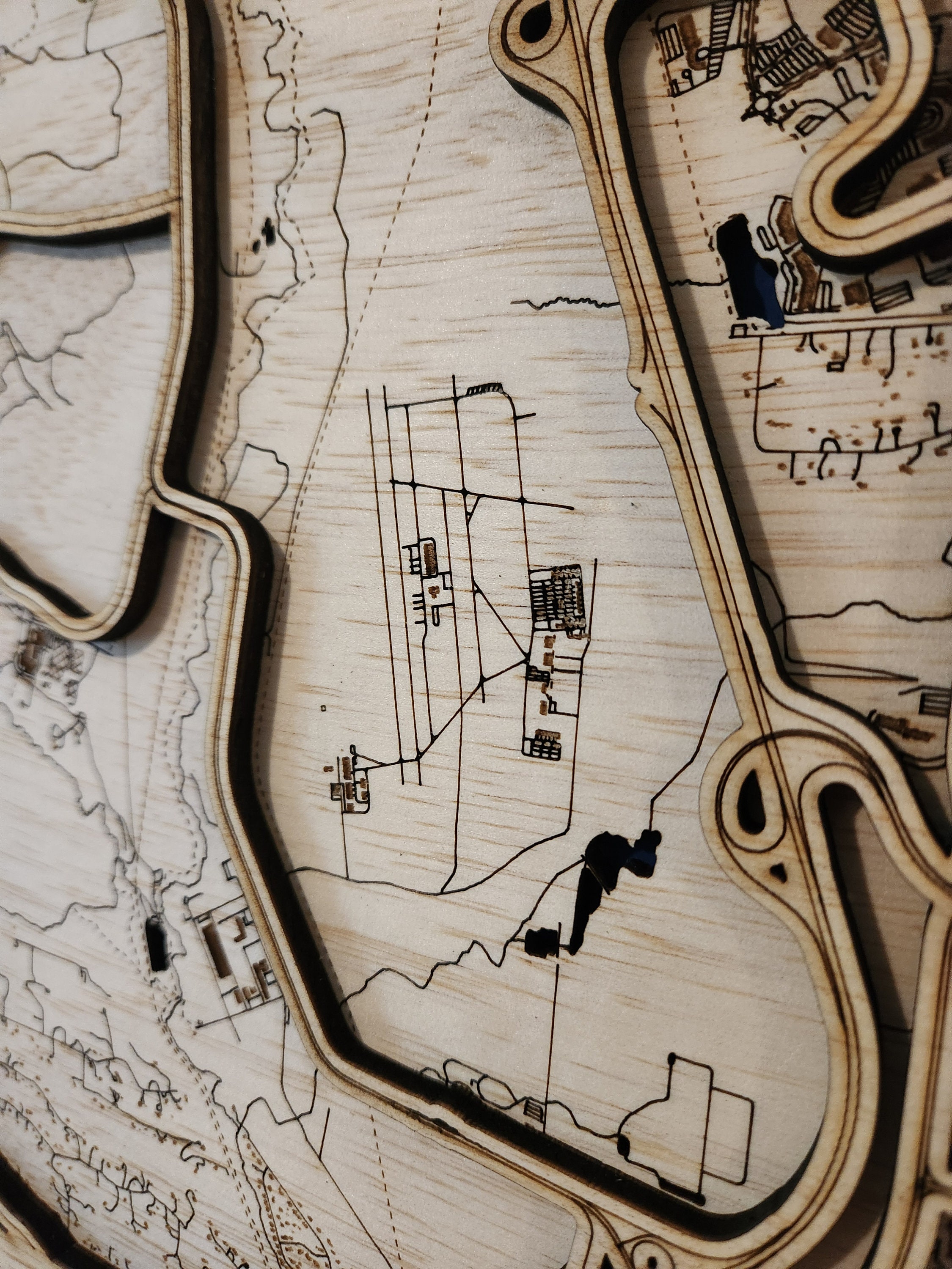 Laser Cut Map of United States Air Force Academy - Etsy