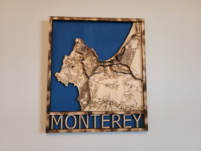 Custom 3-layer Laser Cut Map: Celebrating Your Journey - Etsy