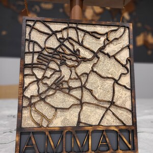 Custom 3-layer Laser Cut Map: Celebrating Your Journey Anywhere in the ...
