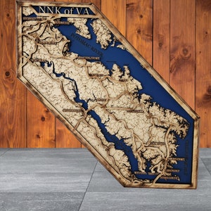 Custom 3-layer Laser Cut Map: Celebrating Your Journey Anywhere in the ...