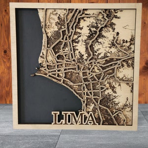 Custom 3-layer Laser Cut Map: Celebrating Your Journey Anywhere in the ...