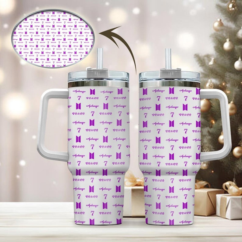 BTS 40oz Stanley Tumbler Apobangpo Kpop Tumbler V0 Jin Suga - Etsy