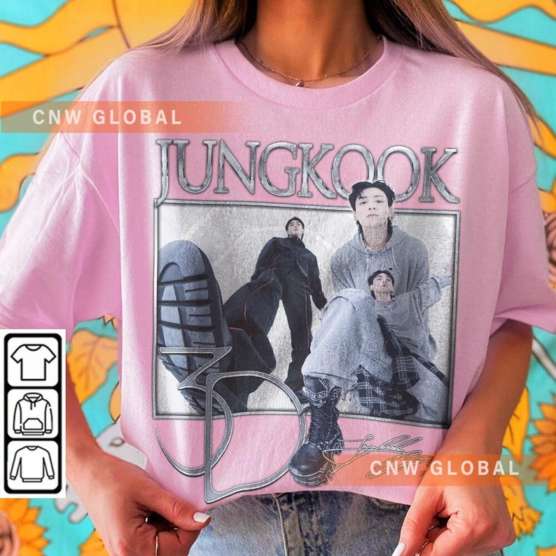 BTS Jungkook Kpop Sweatshirt 3D Tee V1 Bangtan JK Merch - Etsy