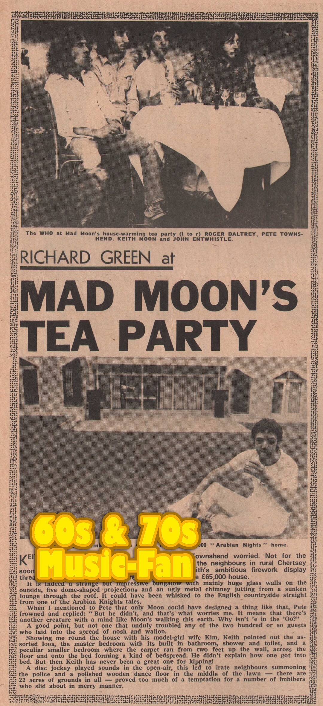 The WHO - 1972 Original Sound Clipping - Mad Moons Tea Party - John ...