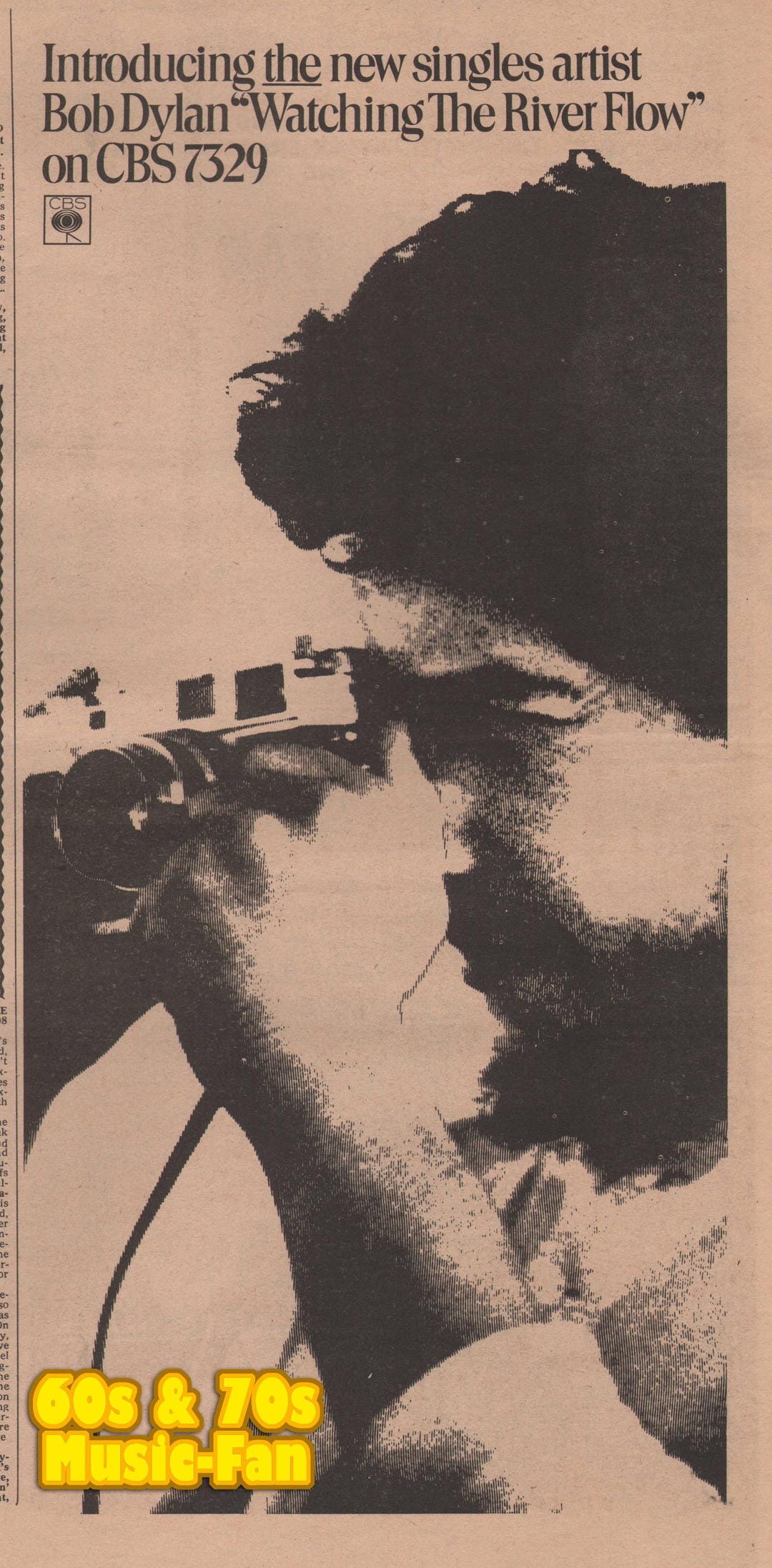 BOB DYLAN - 1971 Original NME Clipping - Bob Dylan - Watching the River ...