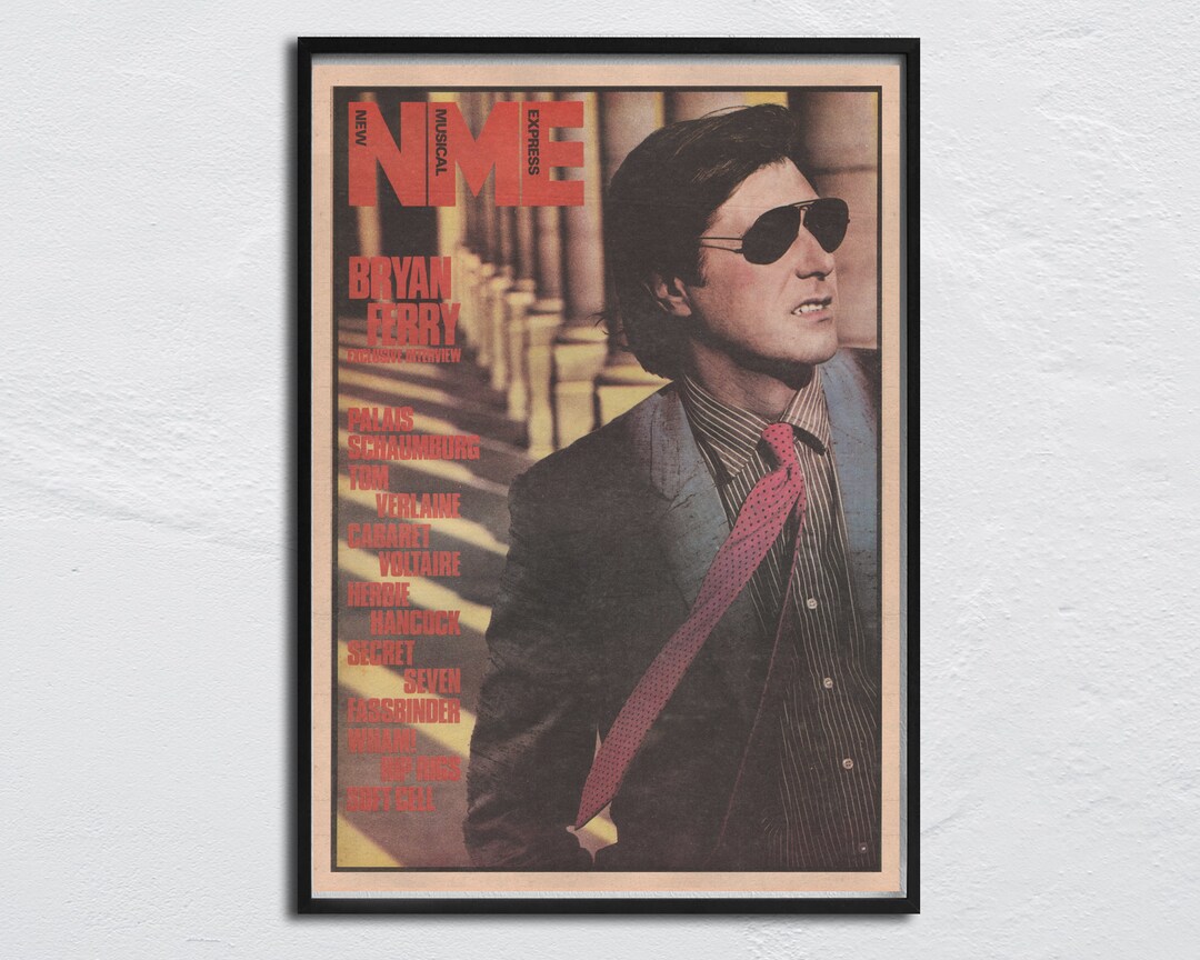 1982 Poster BRIAN FERRY / Roxy Music - Original NME - on Cover - Palais ...