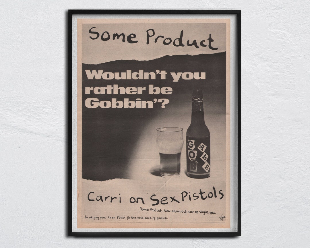 Sex PISTOLS 1979 Poster Original NME Some Product / Johnny Rotton, John ...