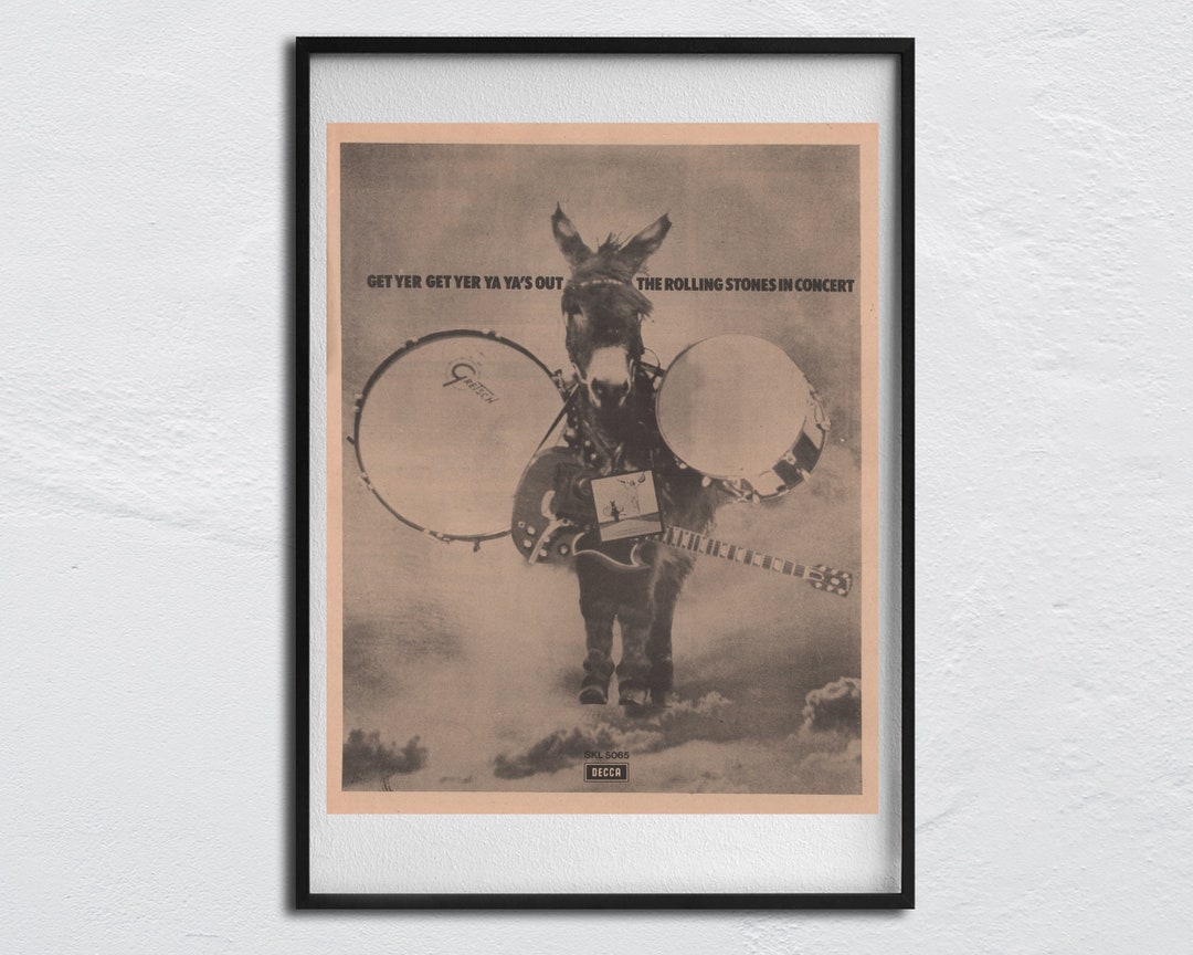 ROLLING STONES 1970 Original NME Poster Get Yer Ya Yas Out Mick Jagger ...