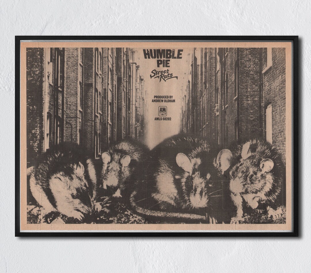 HUMBLE PIE Poster 1975 - Original NME - Street Rats / Produced by ...