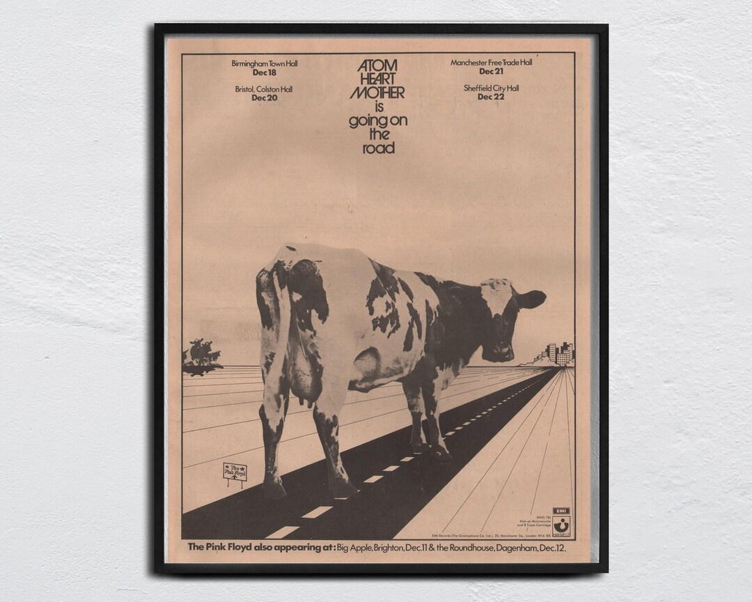 Pink Floyd - 1970 Poster Org NME - Atom Heart Mother - is Going on the ...