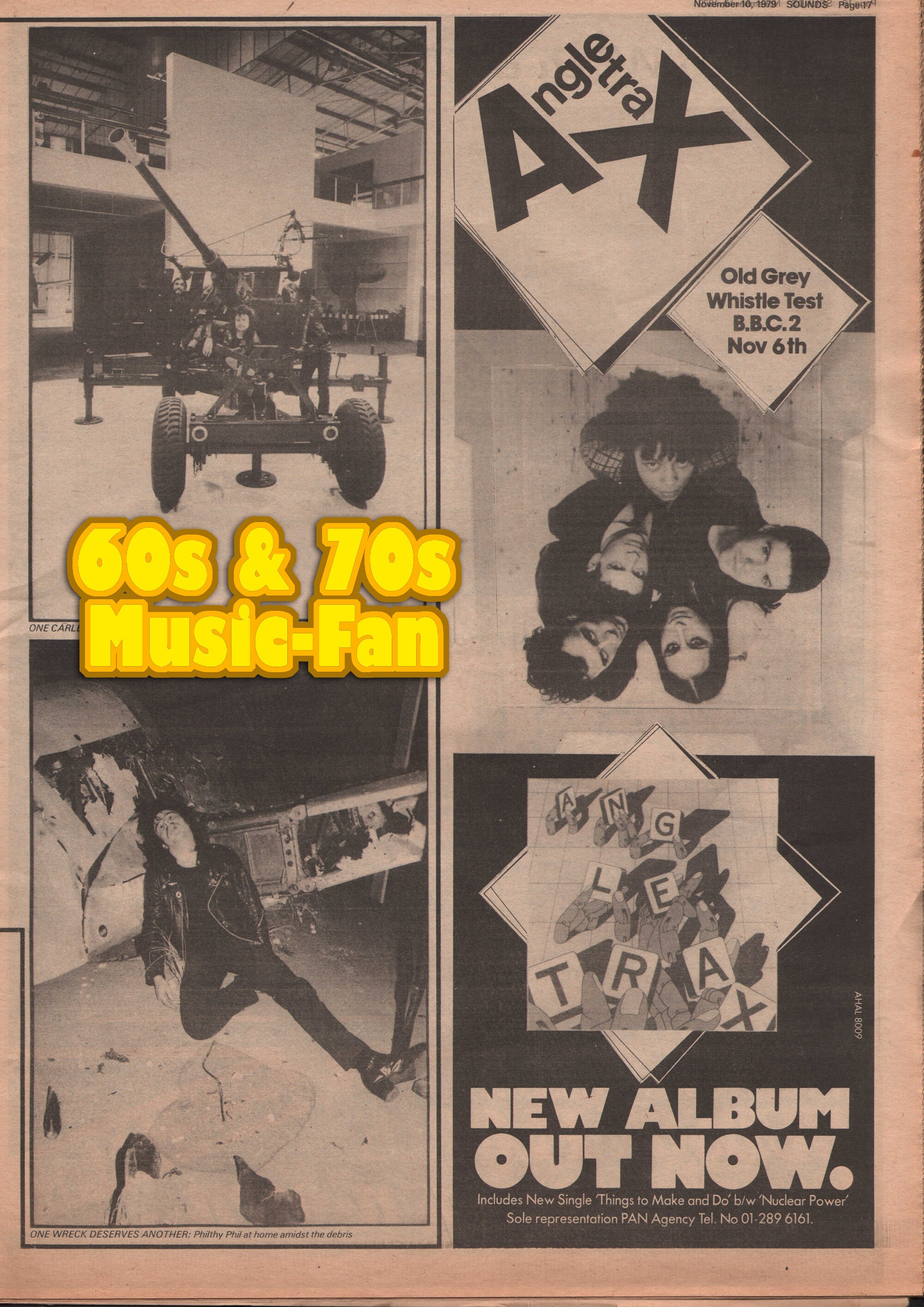 MOTORHEAD - 1979 Original NME Clipping - Lemmy Kilmister, Larry Wallis ...