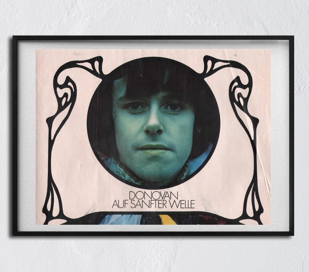DONOVAN POSTER Original German 60s Poster Probably From TWEN Magazin - Etsy