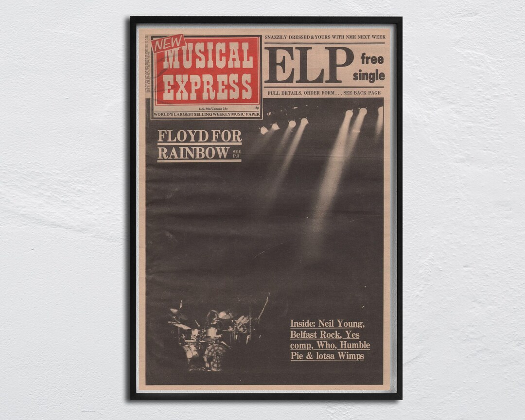 Pink Floyd Poster - 1973 Original NME - at the Rainbow - Roger Waters ...